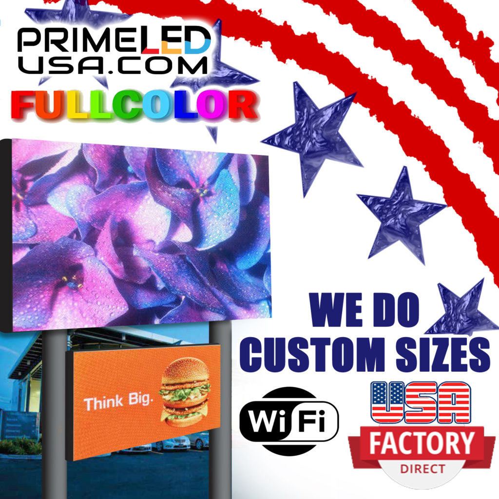 Full Color Led Signs 3ft H x 5ft W (P10MM – DIP) – Prime LED USA – LED ...